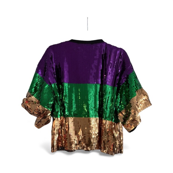Main Strip | Tops | Mainstrip Sidewalk Side Mardi Gras Top Nwt | Poshmark